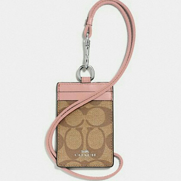 Coach | Bags | Coach Idbadge Lanyard In Signature Canvas | Poshmark